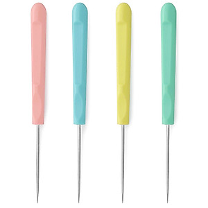 4Pcs Sugar Stir Needle Scriber Needle Cookie Decorating Supplies Tool 5.2 Inches