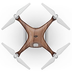 Design Skinz Design Skinz Smooth-Grained Wooden Plank Full-Body Wrap Decal Skin-Kit Compatible with The Drone DJI Spark