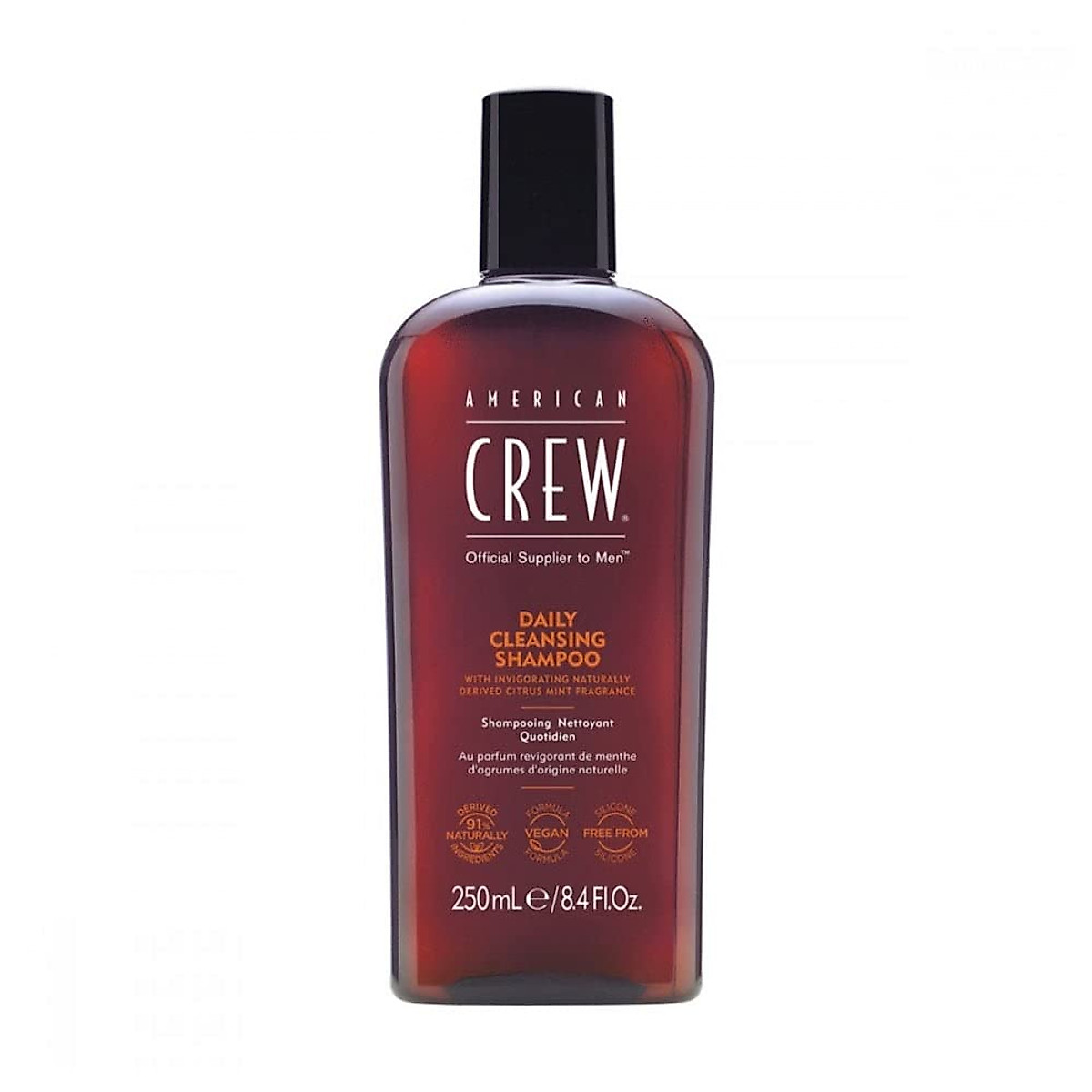Men's Shampoo by American Crew, Moisturizing Shampoo for Oily Hair, 8.45 Fl Oz