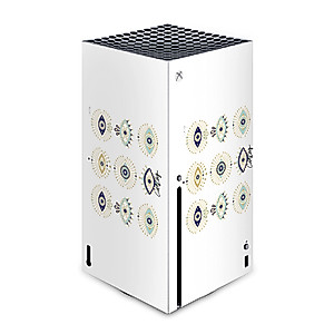 Head Case Designs Officially Licensed Cat Coquillette Blue Gold Art Mix Vinyl Sticker Gaming Skin Decal Cover Compatible With Xbox Series X Console