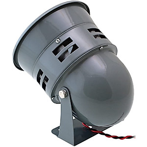 Vixen Horns Loud Electric Motor Driven Metal Alarm/Siren (Air Raid) 12V Gray VXS4006
