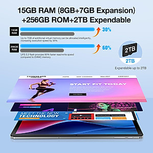 DOOGEE T30 PRO Tablet,11''2.5K Android Tablet, 15GB+256GB Android 13 Tablets, Octa-Core Gaming Tablet, 8580mAh,Hi-Res Quad Speakers, 20MP Camera, TÜV Low Bluelight, Split Screen Green