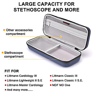 Large Hard Stethoscope Case for Nurse, Nursing School Student Essentials Bags, Carrying Stethoscope Holder for Littmann Classic MDF, Medical Supplies Accessories Organize Nursing Gifts