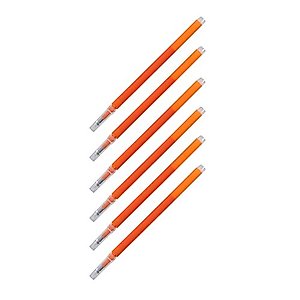 Pilot FriXion Eraseable Gel Ink Pen Refills, Fine Point, Orange Ink, Pack of 6