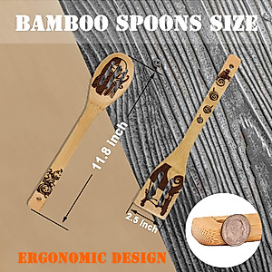 Nightmare Before Christmas Gifts - 5 Pcs Wooden Spoons for Cooking,Nightmare Before Christmas Kitchen Utensils Set,Wood Cooking Utensils set for Mothers Day Gifts