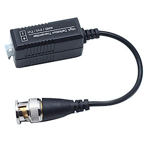 Sscon 4pcs High Definition Passive Video Transmitter for Camera System Male BNC to UTP CAT 5/5e/6 Cable