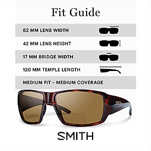 SMITH Guide’s Choice Sunglasses – Performance Sports Active Sunglasses for Biking, Running, Fishing & More – For Men & Women – Matte Havana + Brown Polarized Lenses