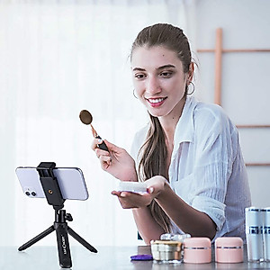 K&F Concept 11 Inch Selfie Ring Light Set with Tripod Stand Cell Phone Holder 3 Light Modes Smartphone Ring Light