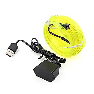 GZYF Car Interior LED Strip Light, USB Interior Car Lights, 3M Atmosphere Light, Accessory Light Interior Decoration for Trucks SUVs ATVs Garden, Fluorescent Green