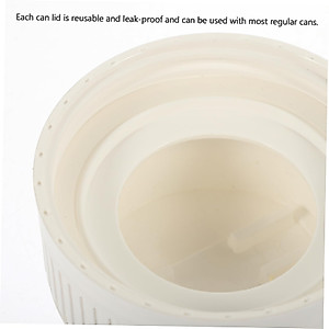 Hemoton 2pcs Mason Jar Pour Lids Flip Top Glass Bottle Glass Drinkware Wide Mouth Glass Jars Handheld Mason Jar Lid Plastic Mason Jar Caps Mason Jar Cover Mason Jar Accessories Clamshell