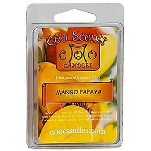 6 Pack Soy Blend Wickless Candle Wax Bar Tart Melts - Fruity Pack - Includes one 6 Cube Package of Each of Fruity Loops, Lemon Pucker, Mango Papaya, Pomegranate, Pineapple, and Apple Orchard