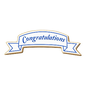 Foose Banner Cookie Cutter 5 Inch –Tin Plated Steel Cookie Cutters – Banner Cookie Mold