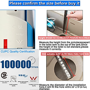 Teaayako Toilet Flush Valves 2-Inch Dual Flush Valve Replacement kit for 2-Piece toilet tank Compatible with TOTO THU435 THU224 flush valve