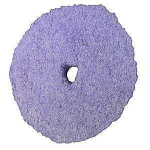Presta PACE Purple Foamed Wool Heavy Cut Pad – 6.5” / Works on Harder Clears with PACE Heavy Cut Compound / Cuts Like Wool and Polishes Like Foam (890197)