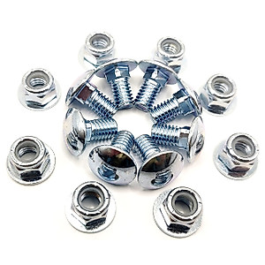 TLAOISUS 8 Pack 710-0451 Snow Blowers Skid Shoe Carriage Bolts and Nuts & Washers Kit Fits MTD Cub Cadet Yardman 784-5580 736-0242 712-04063 706-9552 753-08024, (5/16-18) 3/4"