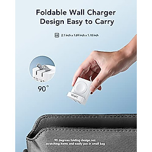 VRURC for Apple Watch Charger, PD 20W Fast Charging Block with Foldable Plug, USB C Wall Charger Power Adapter with Dual Port Compatible with iPhone, Samsung, Android,Tablets-White