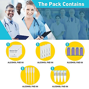 H Pylori Test Kit, Helicobacter Pylori Test Kits at Home, 4 Tests H. Pylori Test H-Pylori Self-Test for Home Use, Results in 10-15 Minutes