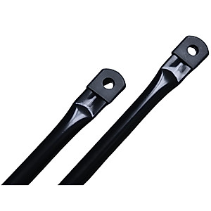 Metal Garden Swing Hanging Rods, Swing Replacement Rods, Round Metal Rods for Garden Swing Seat, Swing Boom, Swing Set Boom, Swing Pole. 2-Pack, Black Metal(90.5cm/35.63in)