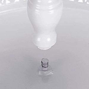 Peohud 3 Pack White Metal Cake Stands, 8"/10"/12" Round Cupcake Dessert Display Stand for Wedding, Birthday Party, Anniversary, Gatherings, White