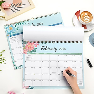 Calendar 2023-2024 - Wall Calendar 2023-2024, January 2023 to June 2024, 14.8 x 11.4 Inches, 18 Months Calendar with Ample Blank Blocks and Julian Dates, Perfect 2023-2024 Calendar for Easy Planning
