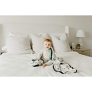 Copper Pearl Three-Layer Baby Blanket: Soft Baby Quilts for Boys and Girls | Breathable, Cozy, Toddler Blanket | Baby Quilt for Newborns | 46x46 Premium Polyester/Rayon | Jo