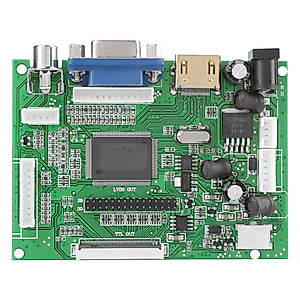 7 Inch 1024 x 600 VGA Monitor Screen LCD TFT Display Kit with Driver Board Monitor for 3/2, Support Plug and Play Function