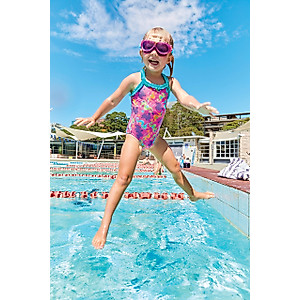 Zoggs Unisex Child Phantom Kids Mask with Uv Protection And Anti-fog Swimming Goggles - Purple/Light Blue/Clear, 0-6 years