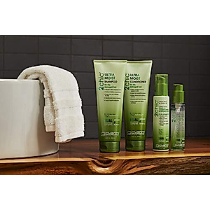 GIOVANNI 2chic Ultra-Moist Leave-In Conditioning Styling Elixir - Smoothes Frizz Prevents Breakage, For Dry & Damaged Hair, Avocado & Olive Oil, Enriched with Aloe Vera, Shea Butter - 4 fl oz