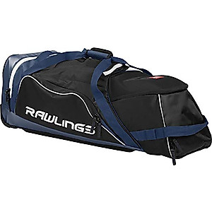 Rawlings | R1502 Wheeled Catcher's Bag | Baseball/Softball | Navy