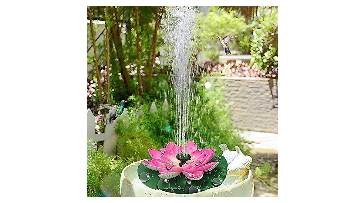 Solar Lotus Fountain - Eco-Friendly Garden Water Feature