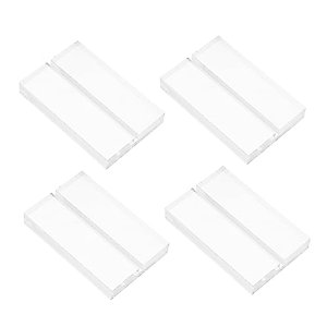 HAWILLOSCH 10pcs Acrylic Stand Holder Wedding Display Stand Card Stand Photo Display Stand Wedding Name Place Cards Playing Case Photo Message Clip Postcard Slot Guest Clip Rack Transparent