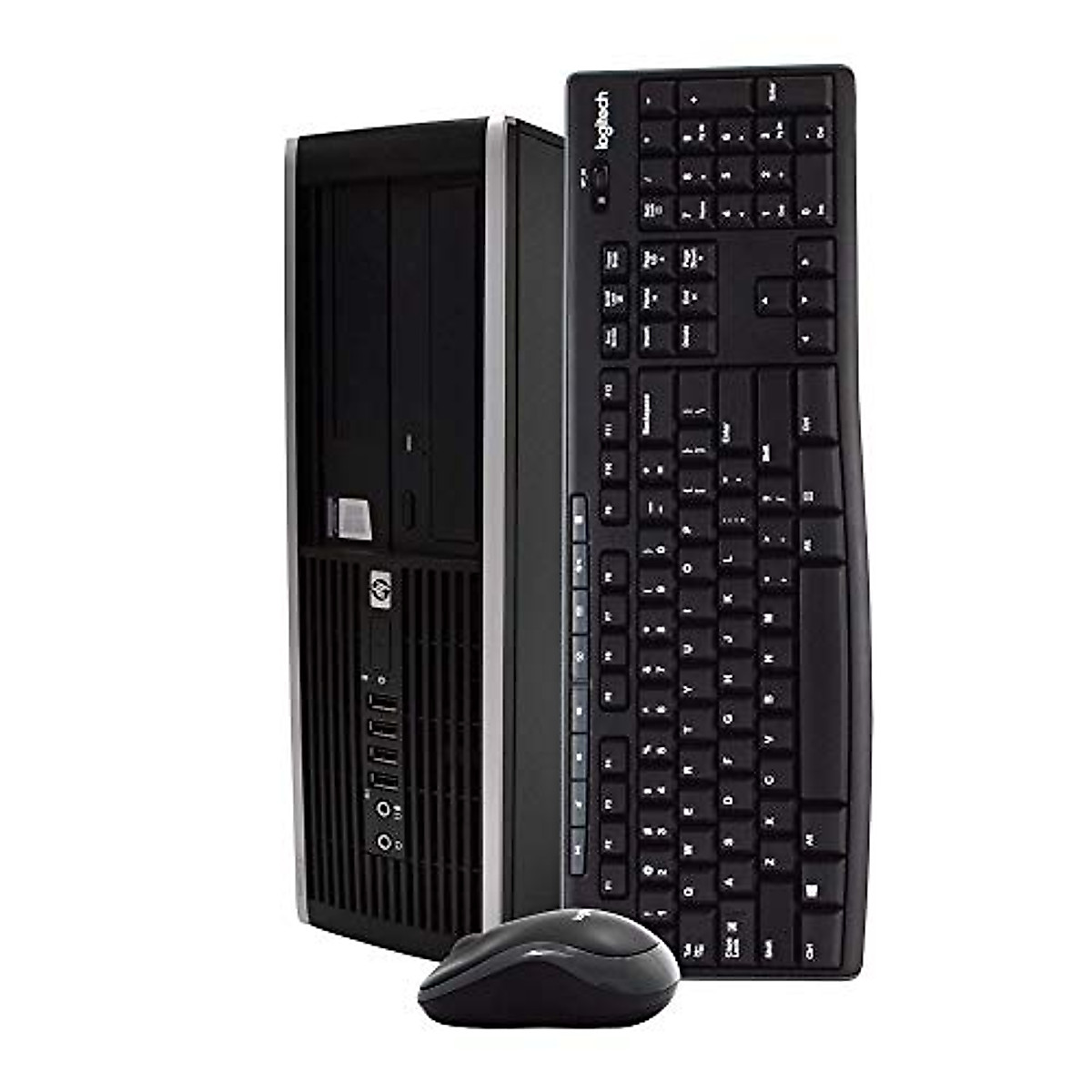 HP Elite Desktop PC Computer | Intel Quad-Core i5 | 8GB Ram | 1TB HDD | 24 Inch LCD Monitor (1080p HDMI) | Wireless Keyboard and Mouse | WiFi + Bluetooth | Windows 10 (Renewed) (6200)
