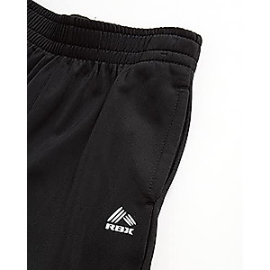 RBX Boys' Sweatpants - 2 Pack Tricot Active Performance Fleece Basic Jogger Pants - Breathable Athletic Pants for Boys (4-20), Size 5-6, White/Black