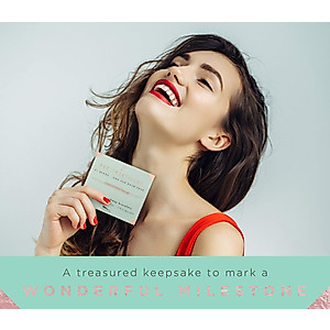 Lucky Feather 21st Birthday Gifts For Her - 14K Gold Dipped Beads Bracelet on Adjustable 7”- 8” Cord - Women Turning 21 Birthday Gifts For Her (rose-gold-plated-base)