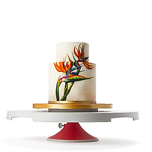 Sugarworks Artists Cake Turntable Rotating Cake Stand Cake Decorating Stand, with Brake/Stop