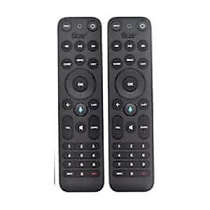 (2-Pack) Replacement for Verizon FiOS TV All in One Smart Voice Remote Control (Not Backward Compatible), Black