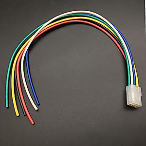 Compatible with Western Snow Plow 6 pin Control Harness Repair End 27070 Connector Pigtail