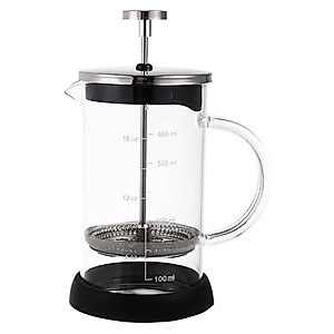 SHOWERORO 1pc Manual Espresso Machine Espresso Maker Espresso Shots Coffee Maker Espresso Pitcher Teapot with Scale Espresso Coffee Machine Transparent Thick Bottom Glass