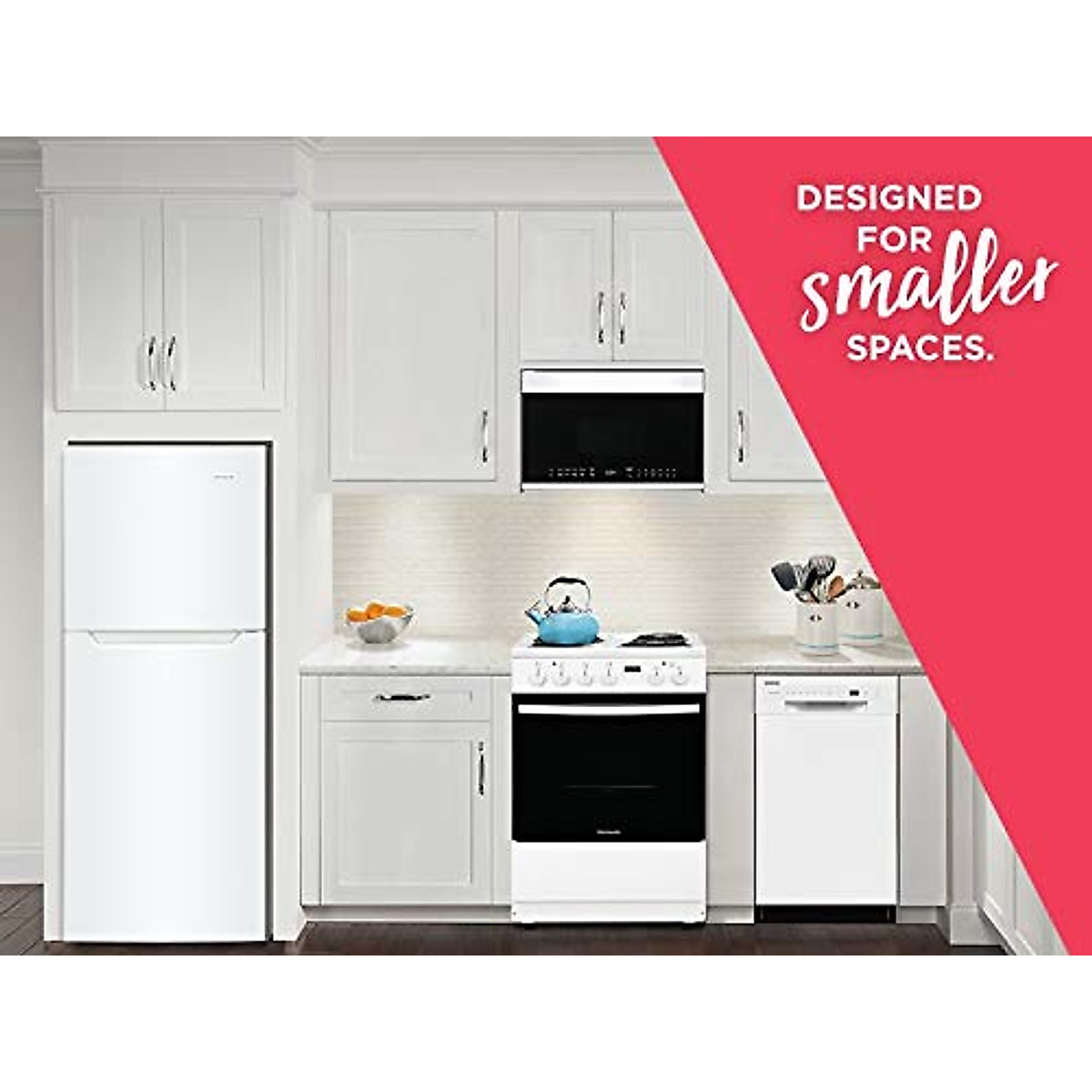 Frigidaire 11.6 Cu. Ft. Compact ADA Top Freezer Refrigerator in White with Electronic Control Panel, Reversible Door Swing, ENERGY STAR