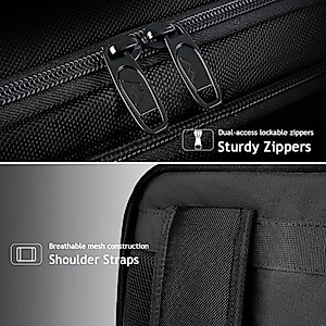 MATEIN Travel Laptop Backpack, 15.6 Inch Large Business Flight Approved Carry on Backpack with USB Port, TSA Computer Backpack for Women & Men, Waterproof Overnight Daypack for Work College, Black