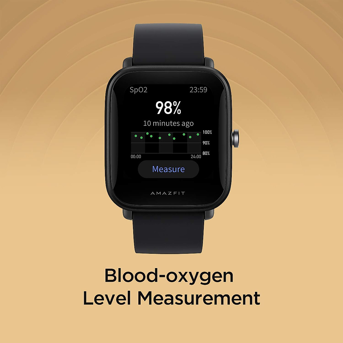 Amazfit Bip U Pro Smart Watch w/Built-in GPS, 9-Day Battery Life, Fitness Tracker, Blood Oxygen, Heart Rate, Stress Monitor, 60+ Sports Modes, 1.43" HD Display, Water Resistant (Black) (Renewed)