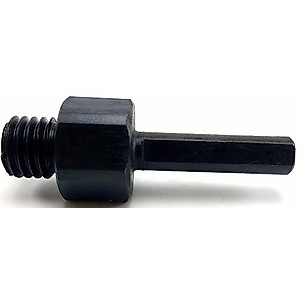 ComeFloor Core Drill Bit Arbor Adapter for Threaded Diamond Hole Saw 3/8" Hex to 5/8"- 11 Male Drill Sanding Attachment Arbor Shaft Adapter
