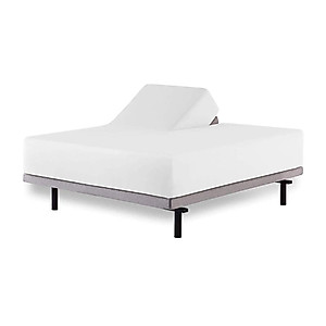 34" Top Split King Sheets- Split Head Flex King Sheets (4 Pcs)- 100% Egyptian Cotton- Flex Top King Sheets for Sleep Number Bed- 15 Inch Deep Pocket- Adjustable Split Bed Sheets- White Solid