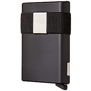 Secrid Cardslide Wallet, Black Cardprotector with Black Slide, Multi-Use RFID Case