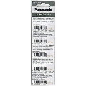 Panasonic CR2032 Battery Lithium cr-2032 3V Coin Cell pack of 6 batteries"panasonic brand name batteries" exp. date 2022