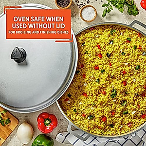 IMUSA USA Traditional Oversided Colombian Caldero 26.8-Quart/50cm, Silver