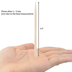 1000 Pieces Small Wax Sticks Wood Waxing Spatulas Applicator Sticks Wooden Craft Sticks Hair Nose Wax Stick for Hair Body Eyebrow Removal.