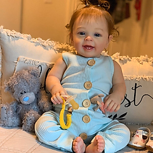 iCradle 24 Inch Reborn Baby Dolls Girls Lifelike Silicone Reborn Baby Newborn Doll Real Life Reborn Toddler Girl Realistic 60cm Handmade Toy Gift Set for Kids Birthday Xmas…