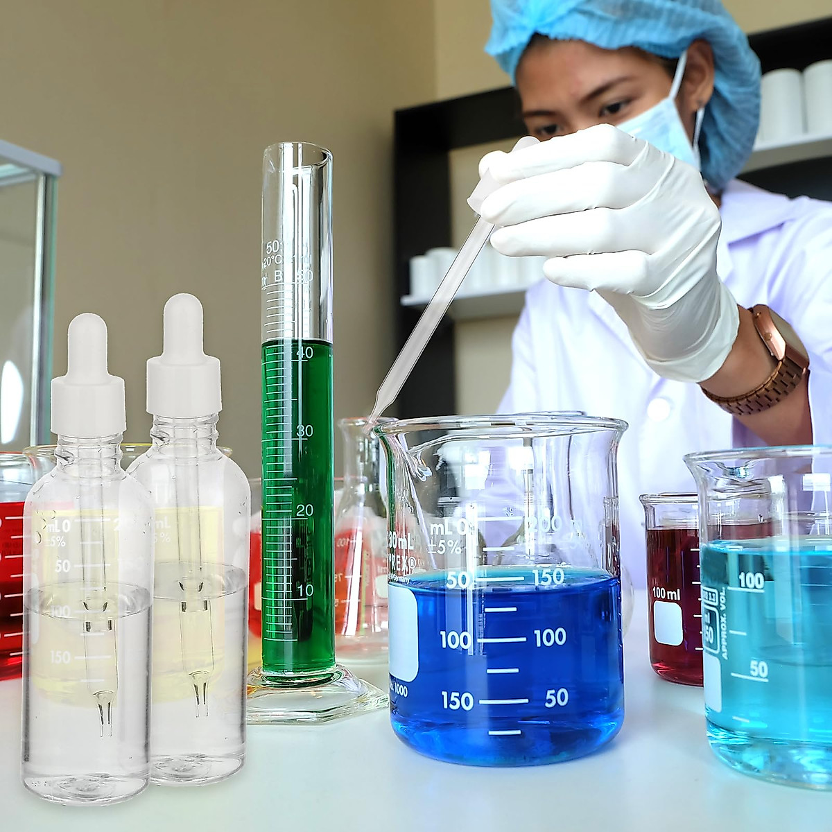 Lusofie 6PCS Glass Dropper Pipettes Beverage Mix Configurator Suitable Bubly SodaStream Drop Flavor Seltzer Flavor Drops for Sparkling Flavor SodaStream Accessories Mix Carbonated Drink Mix