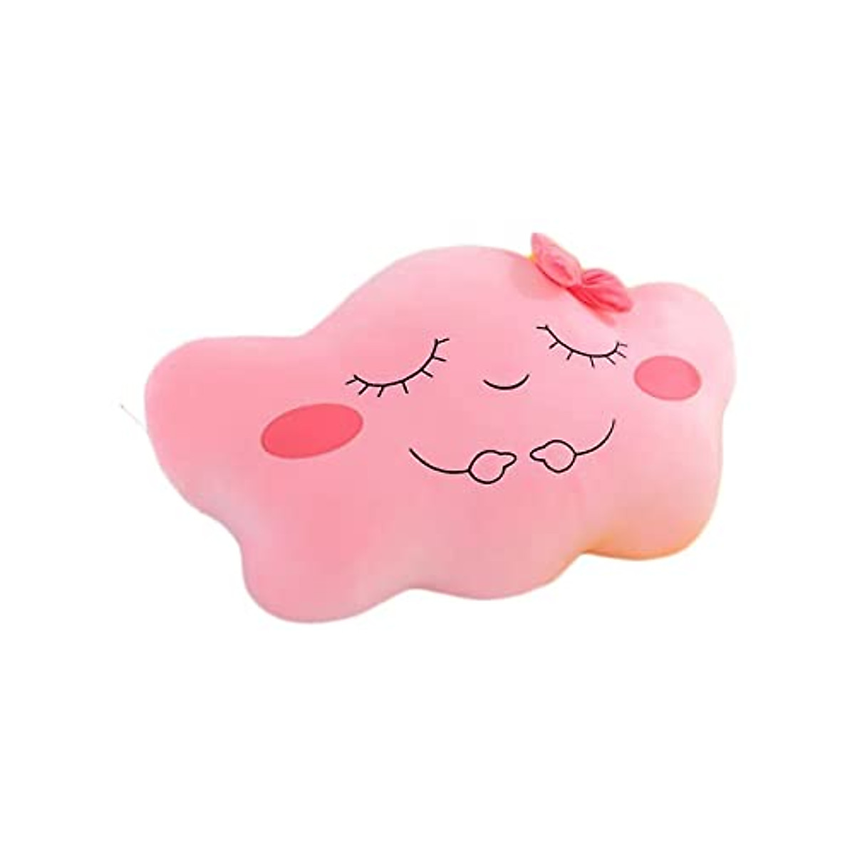 BGHN Cute Cushion Pillow Cloud Shape Perfect Throw Pillows for Beach Home Decor Decorative Accent Throw Pillow for Girls Room and Couch Grape, Pink Medium-23.6inch